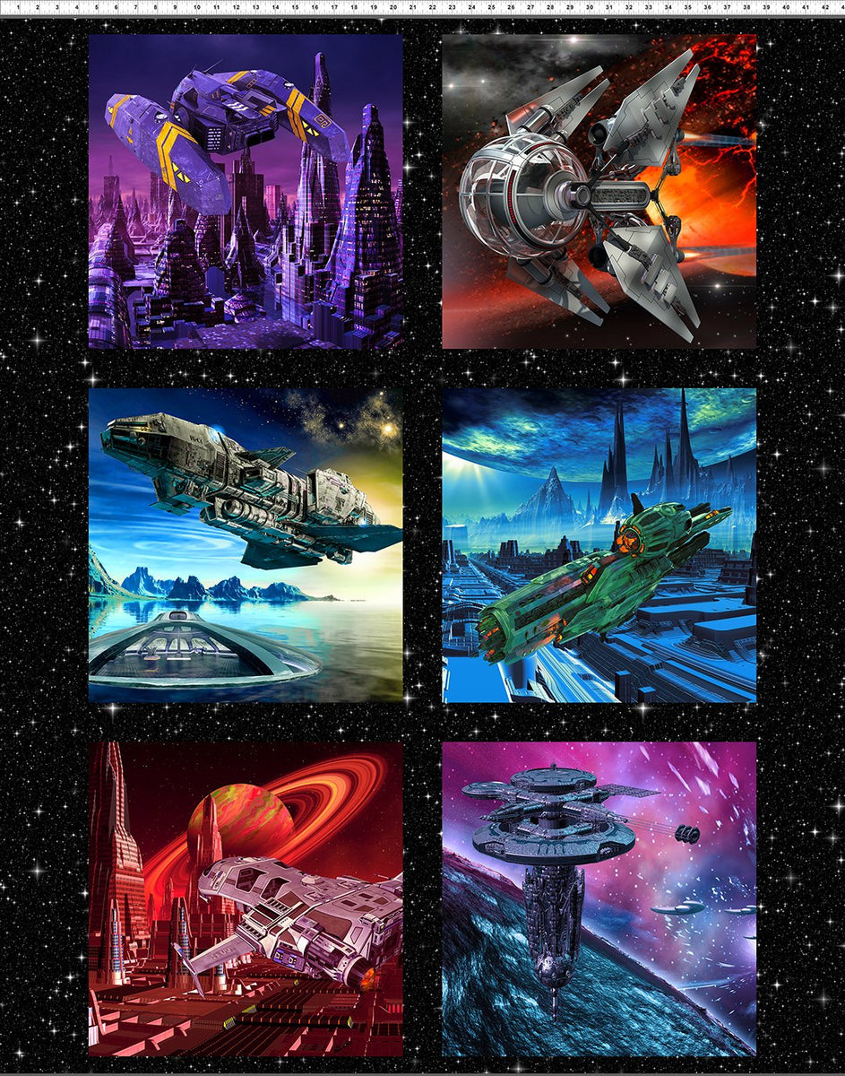 Sci-Fi from Jason Yenter, In The Beginning Fabrics | Little Turtle Cottage