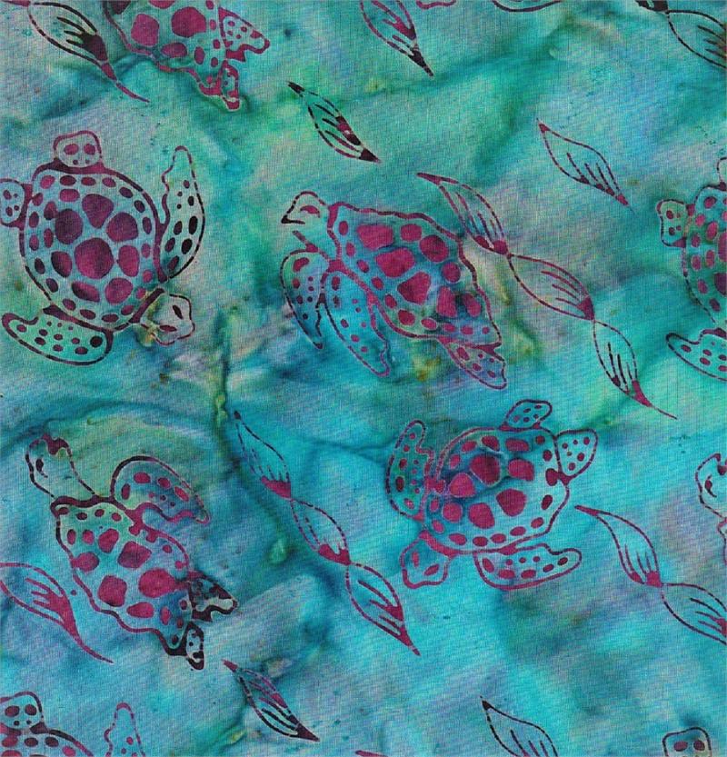 Batik Textiles Bahari Sea Turtles | Little Turtle Cottage