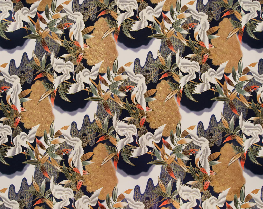 Hawaiian Japanese Tsuru Cranes w/Metallic Gold Accents | Little Turtle ...