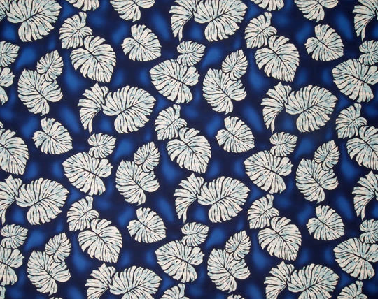 Hawaiian Tropical Batik-filled Stylized Monstera Leaves | Little Turtle ...