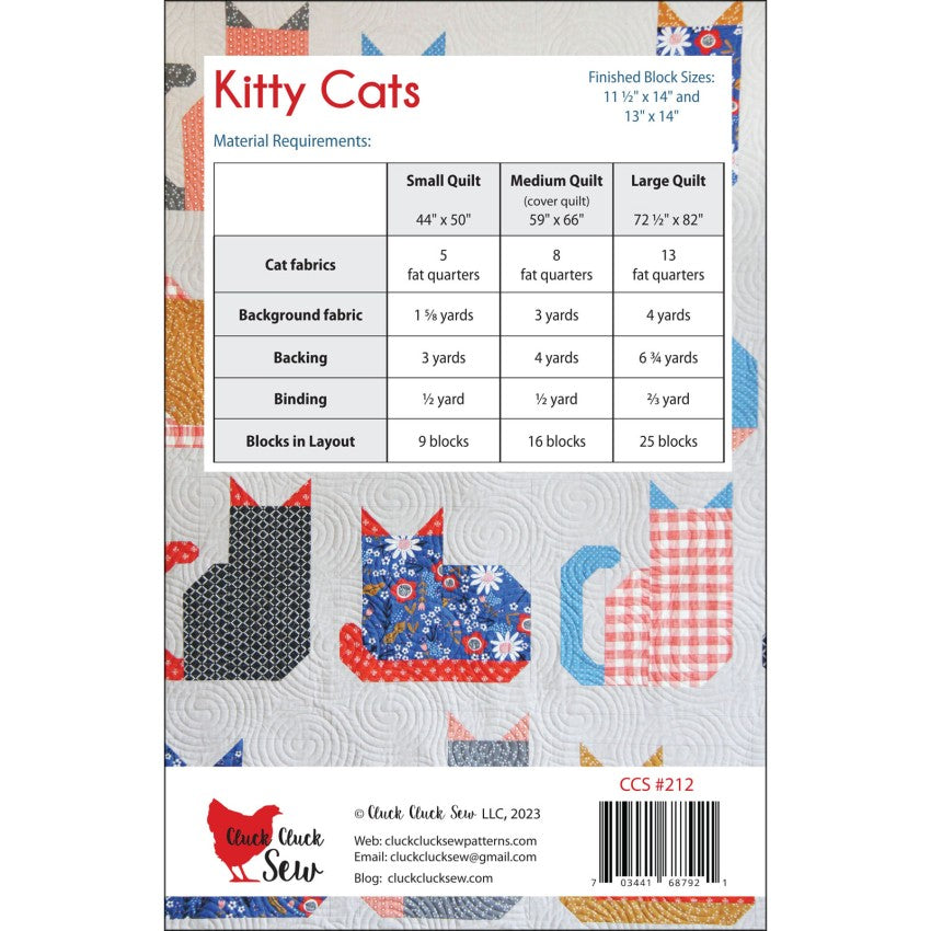 Kitty Cats Pattern CCS212 | Little Turtle Cottage