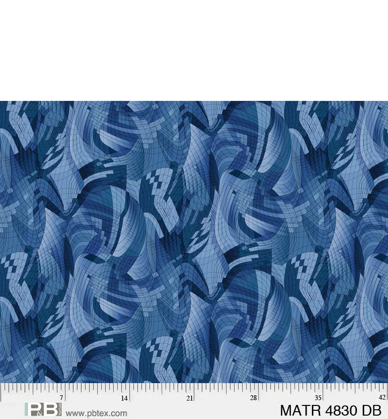 Matrix Wave digital 108" backing fabric | Little Turtle Cottage