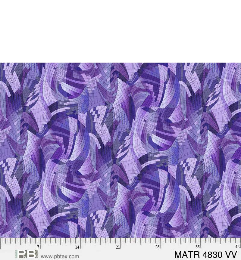 Matrix Wave digital 108" backing fabric | Little Turtle Cottage