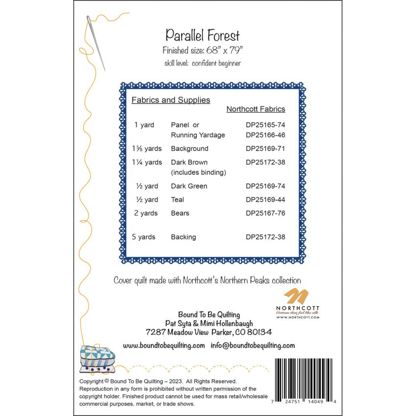 Parallel Forest Pattern | Little Turtle Cottage